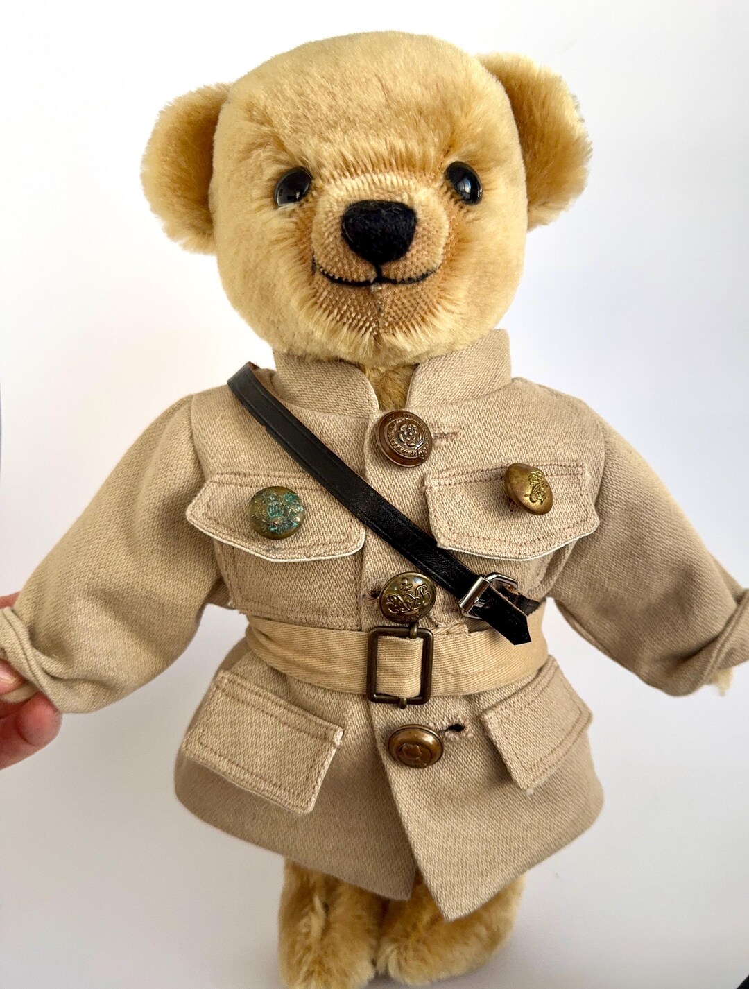 Vintage Like Teddy Bear Military Jacket: Handmade, WWI Button Decor ...