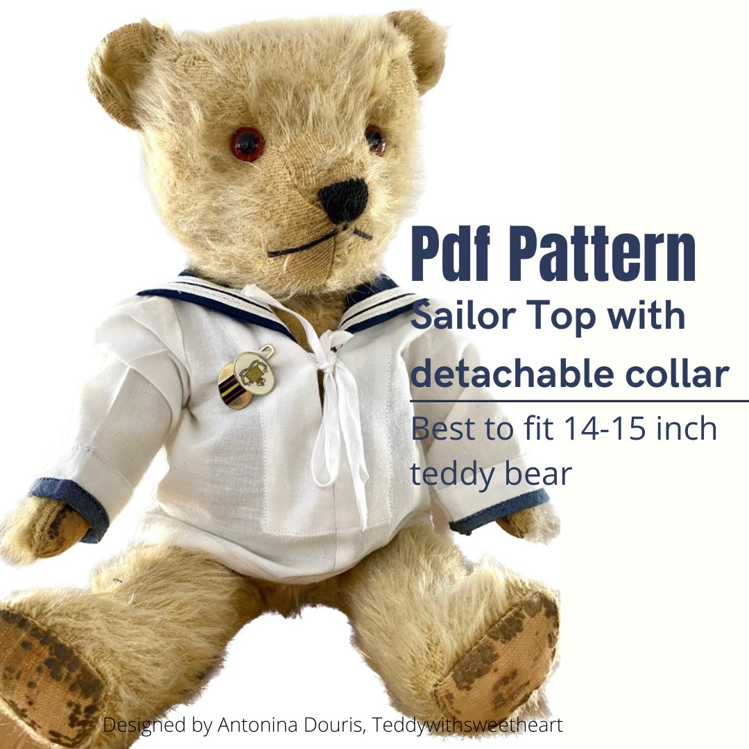 PDF Sewing Pattern (no Instructions) of the Sailor Top With Detachable ...