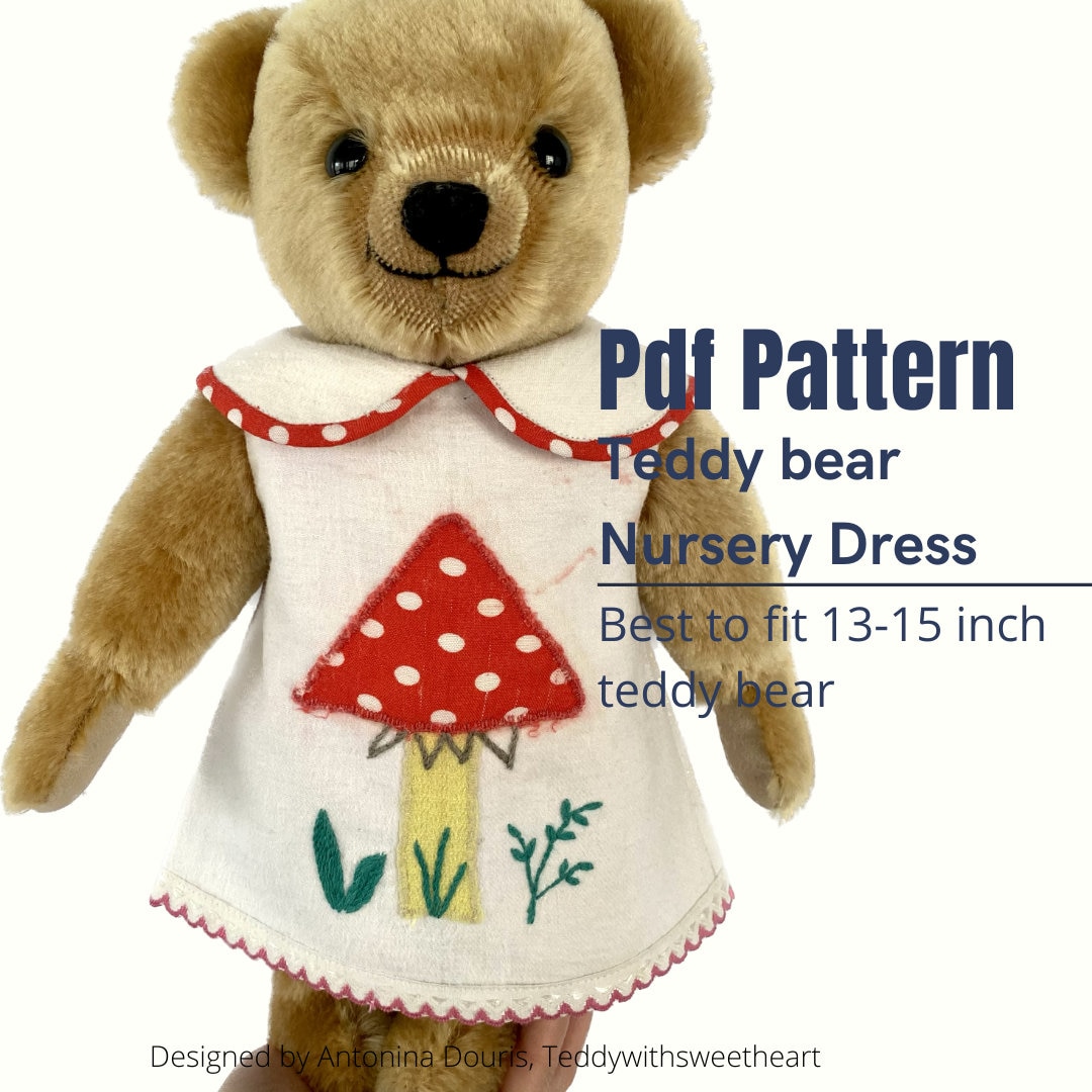 PDF Sewing Pattern of the Teddy Bear Nursery Dress Includes the ...