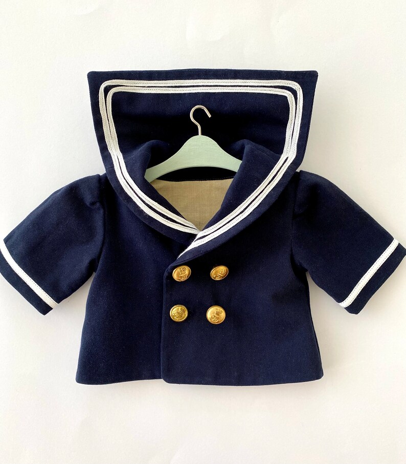 Sailor Jacket Sewing Pattern for 14-inch Teddy Bear (PDF Pattern) - Etsy
