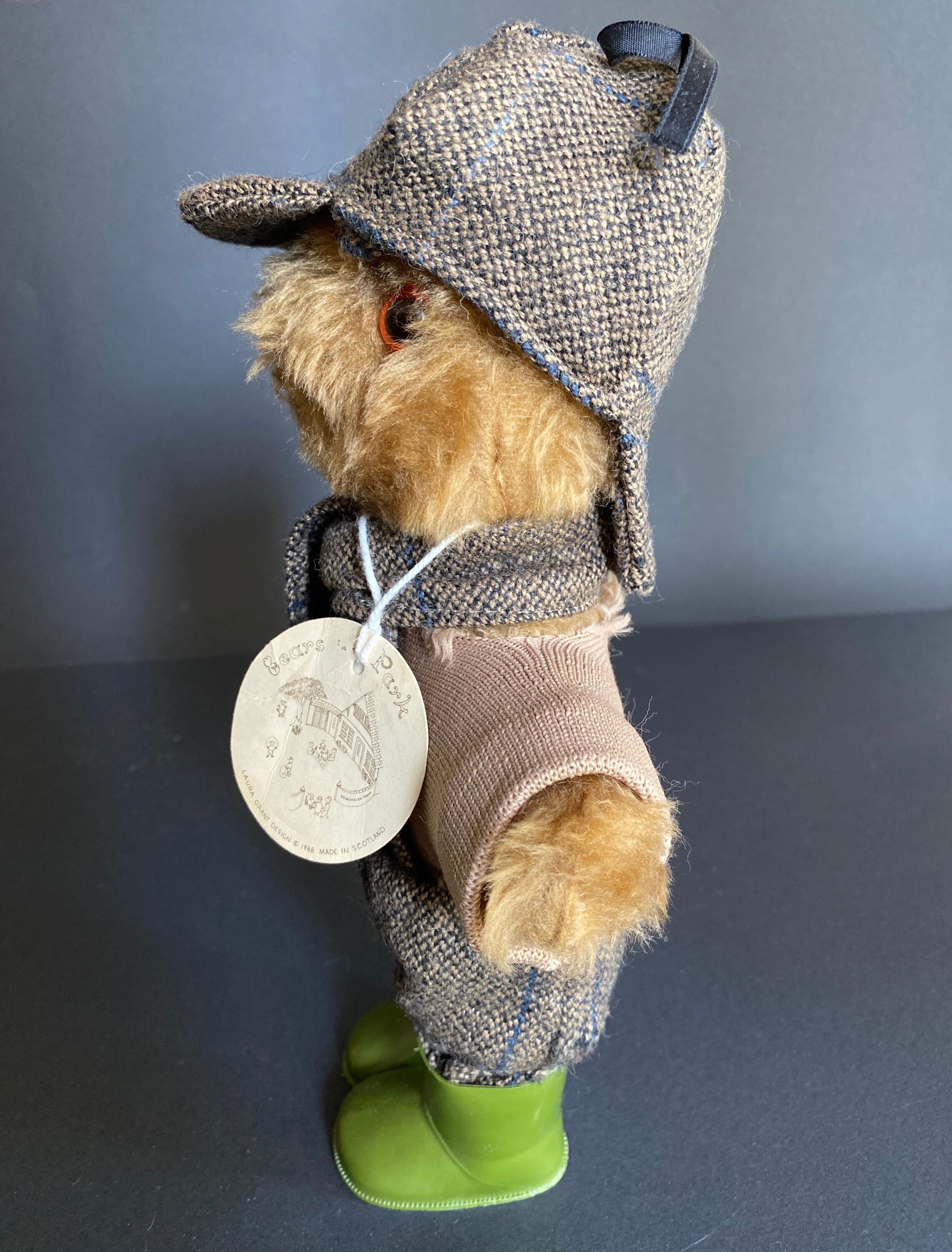 Sherlock Holmes Bear, Laura Grant bears in the Park Toy, Scottish Hand ...