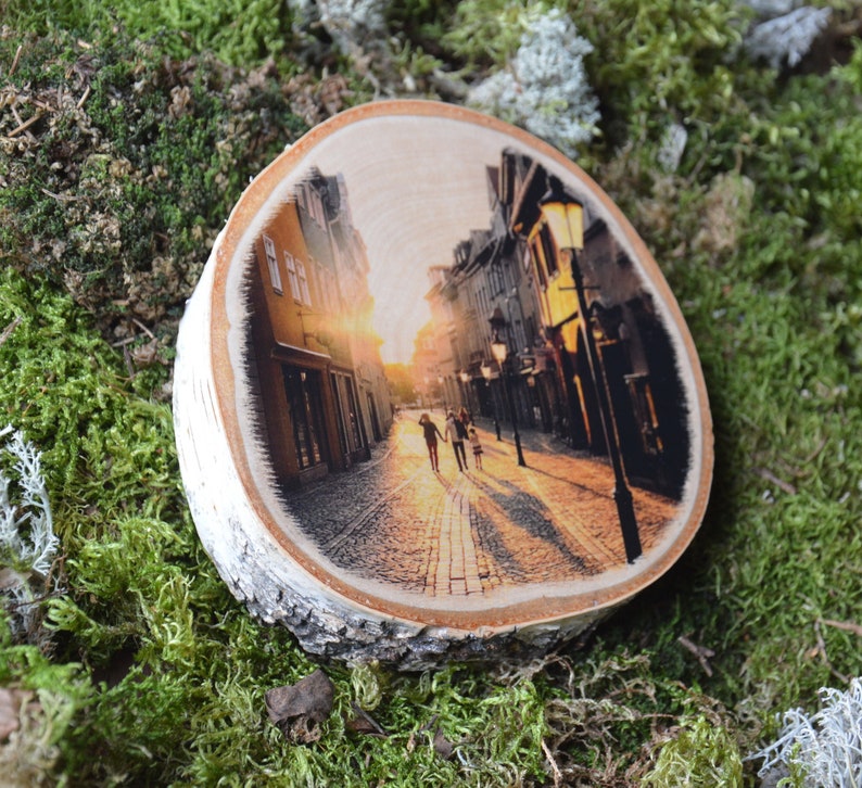 Wood Photo on Wood Wooden Pictures on Wood Slice Photo Print - Etsy