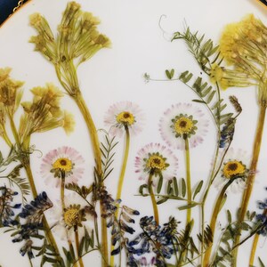 Pressed Flower Art Flower in Resin Framed Dried Flowers Wall Art Framed ...