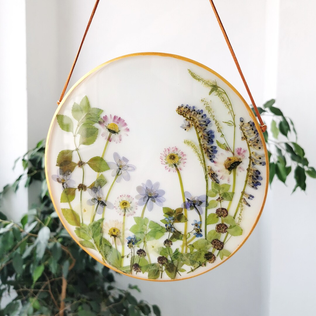 Real Pressed Flower Frame Pressed Flower Art Flower in Resin Art ...