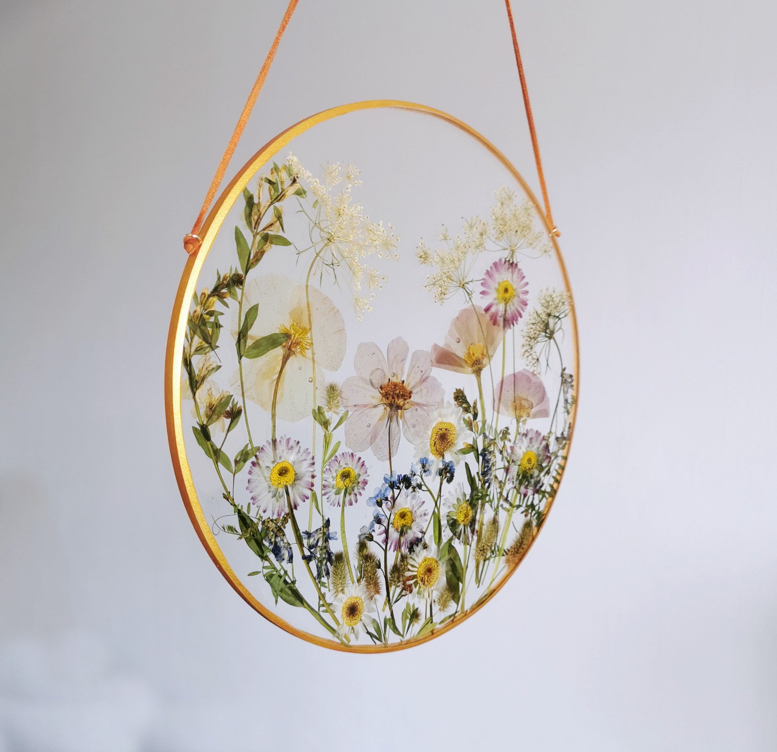 Pressed Flower Art Flower in Resin Framed Dried Flowers Wall - Etsy