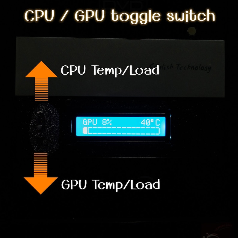 5.25 inch cd drive bay conversion kit to LCD 1602 screen display pc ...