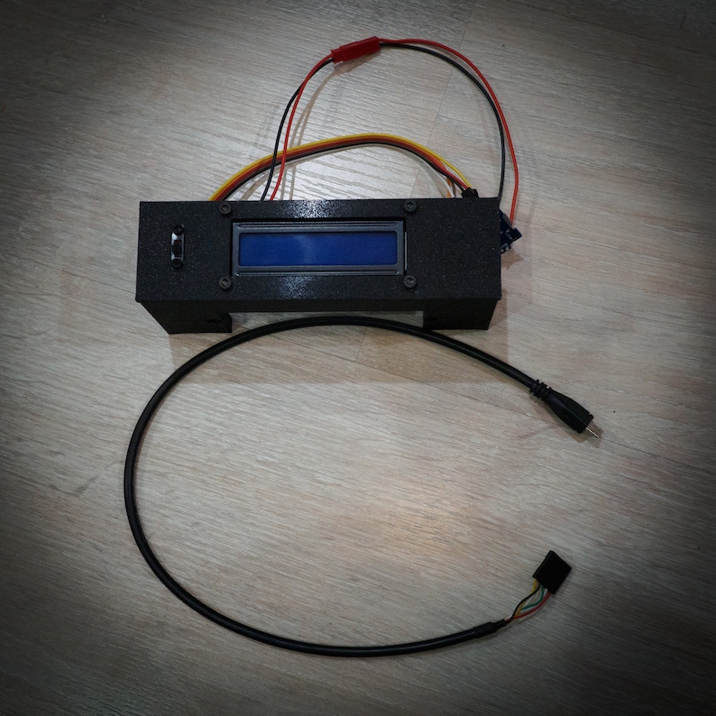 5.25 inch cd drive bay conversion kit to LCD 1602 screen display pc ...