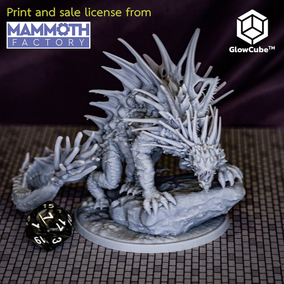 King Basilisk Single Figure Piece 75mm Miniature Mini Saurian Isle ...