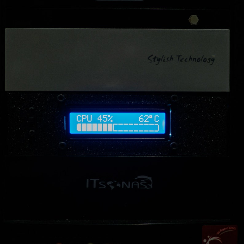 5.25 Inch Cd Drive Bay Conversion Kit to LCD 1602 Screen Display Pc ...