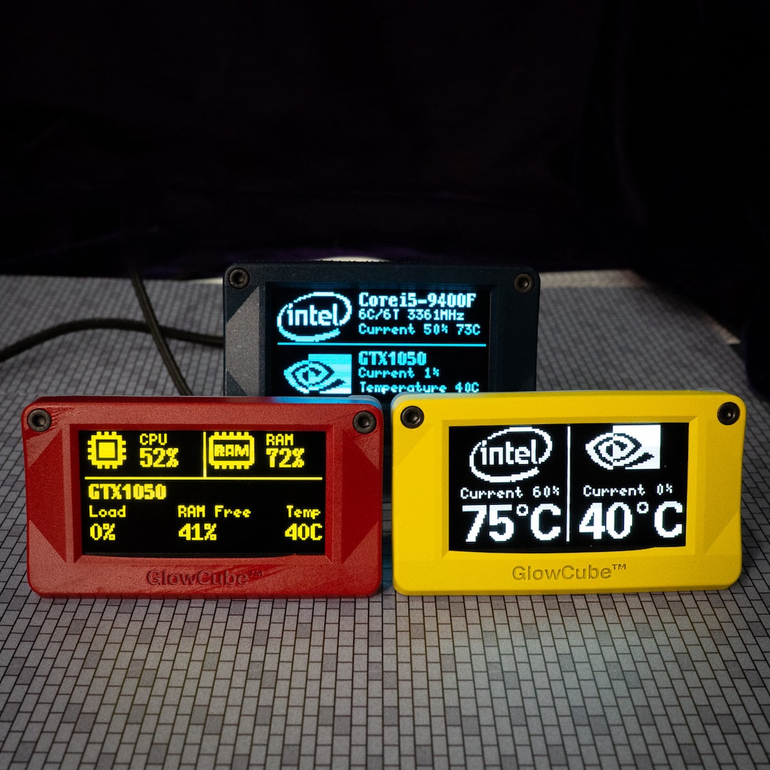 Full Enclosure USB Programmed Board 2.42" Oled Screen and 3D Printed Resin Case Stand for ...