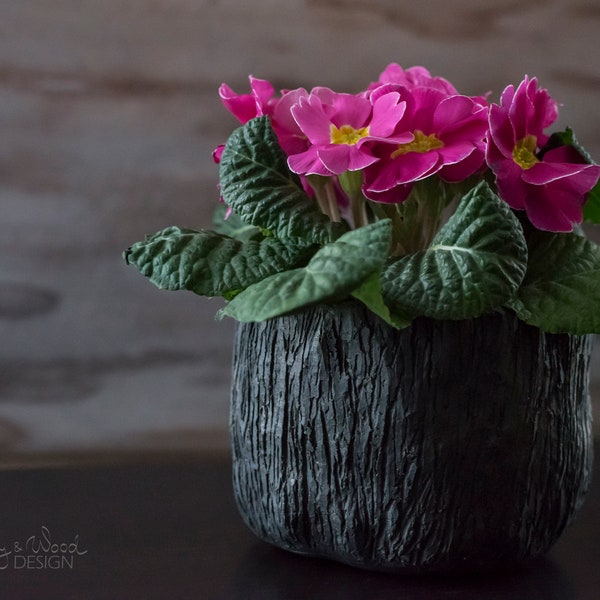 Black Ceramic Pot - Etsy