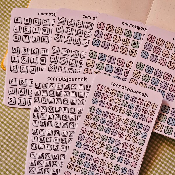 Keyboard Stickers - Etsy