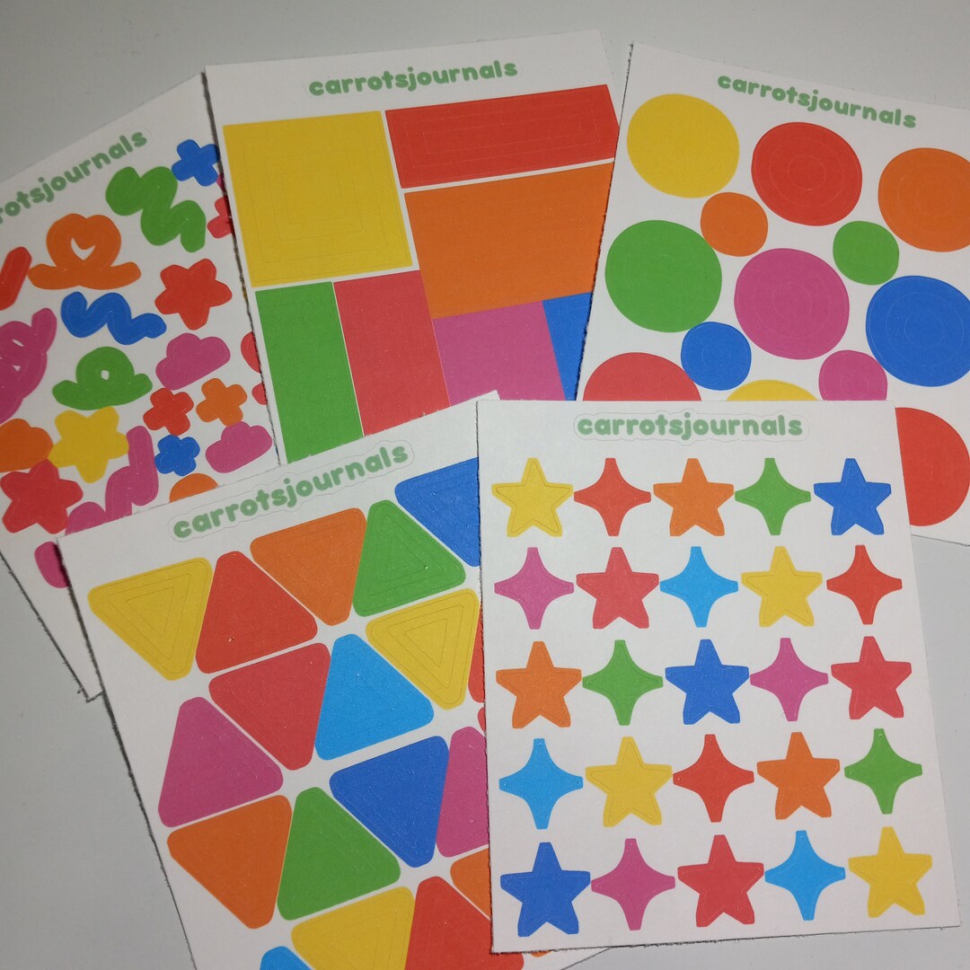 Kidcore Deco Polco Journal Sticker Starter Pack - Etsy