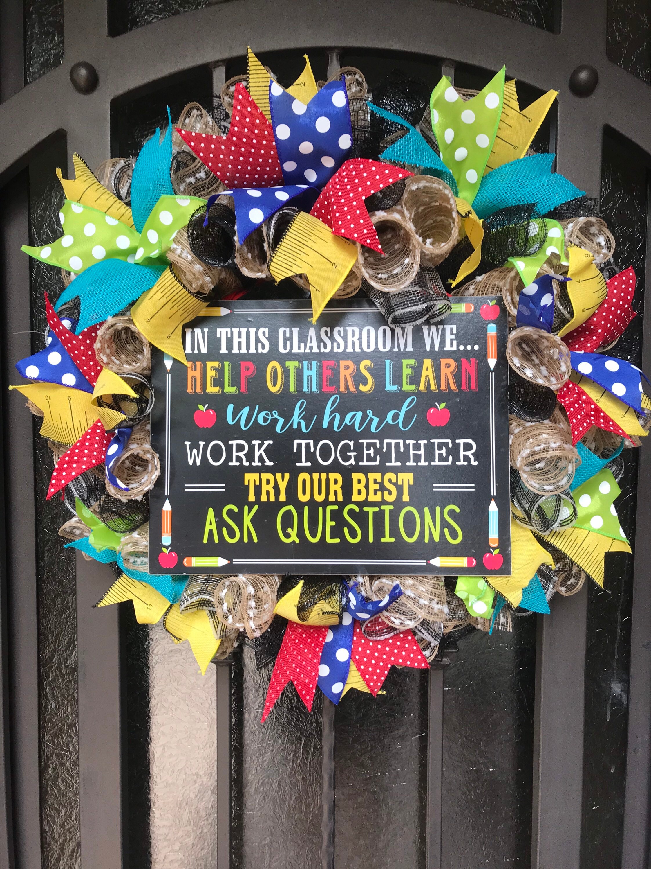 Classroom Wreath - Etsy