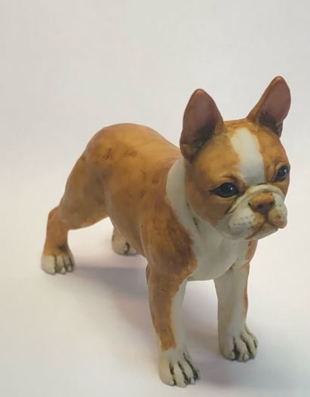 Neil Eyre Eyredesigns Canine K9 Dog Boston Terrier Brindle Red Standing ...