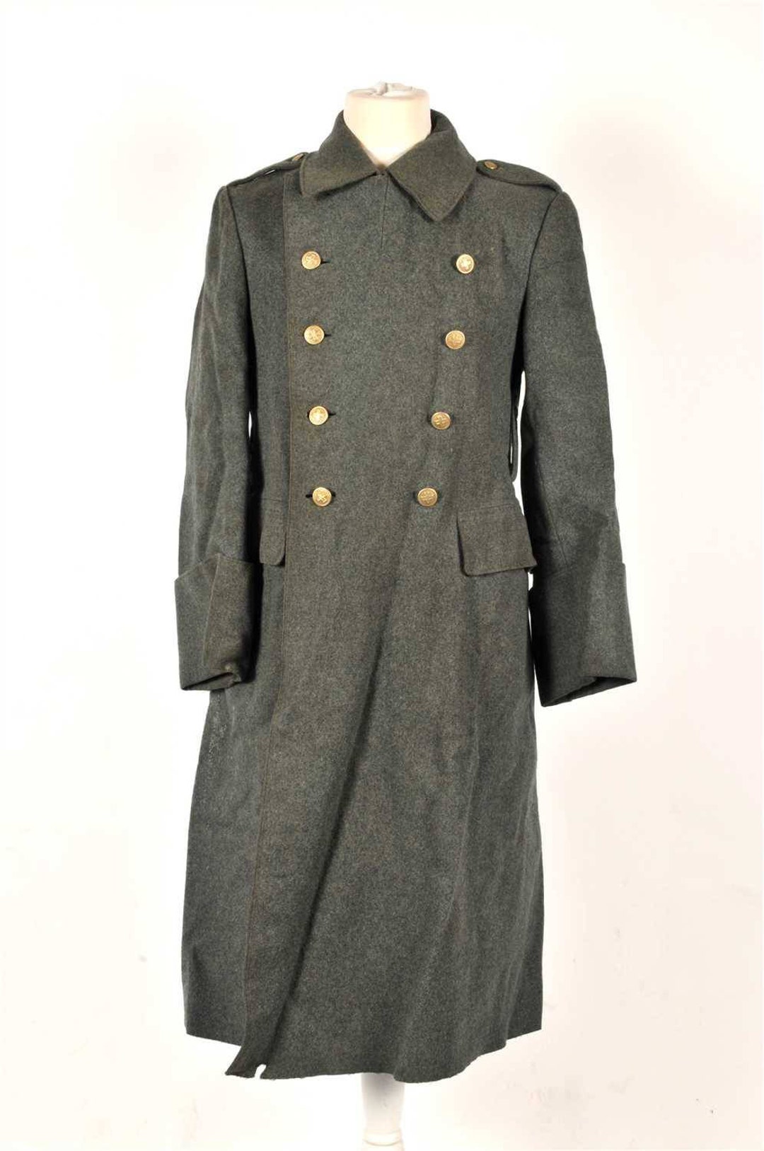 Vintage WW2 Era 1940 Swiss Army Military Surplus Wool Greatcoat ...