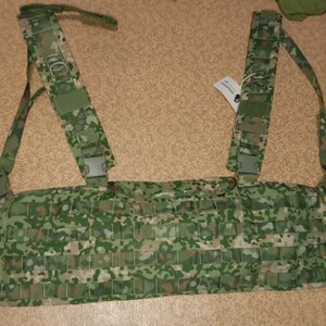 Dutch Army Surplus NFP Multitone Fractal Camo Chest Rig Webbing System ...