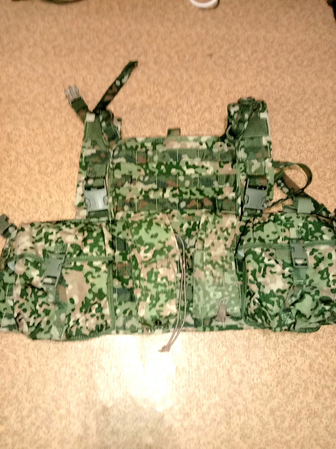 Dutch Army Surplus NFP Multitone Fractal Camo Chest Rig Webbing System ...