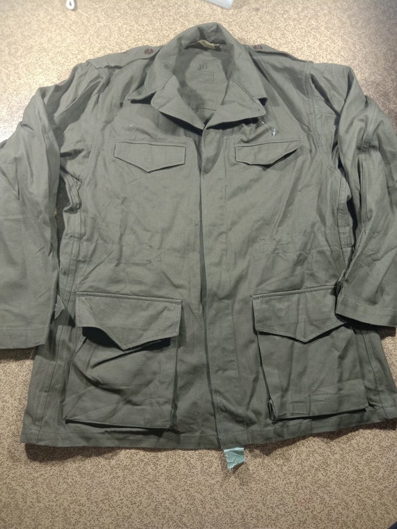 Vintage French army surplus combat jacket M47 new wit… - Gem