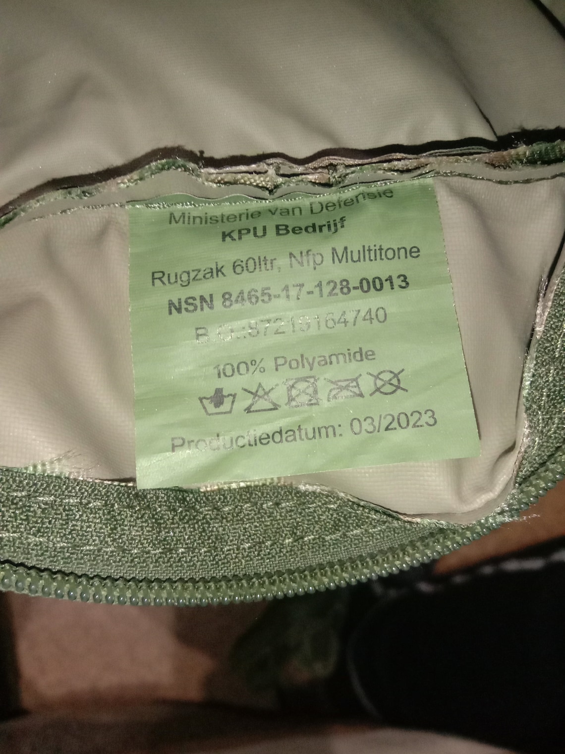 Original Military Surplus Dutch Army Surplus NFP Multitone Fractal Camo ...