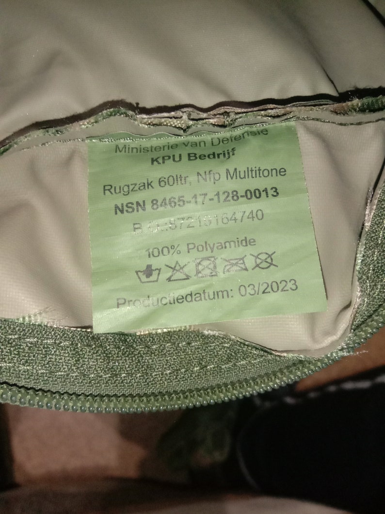 Original Military Surplus Dutch Army Surplus NFP Multitone Fractal Camo ...