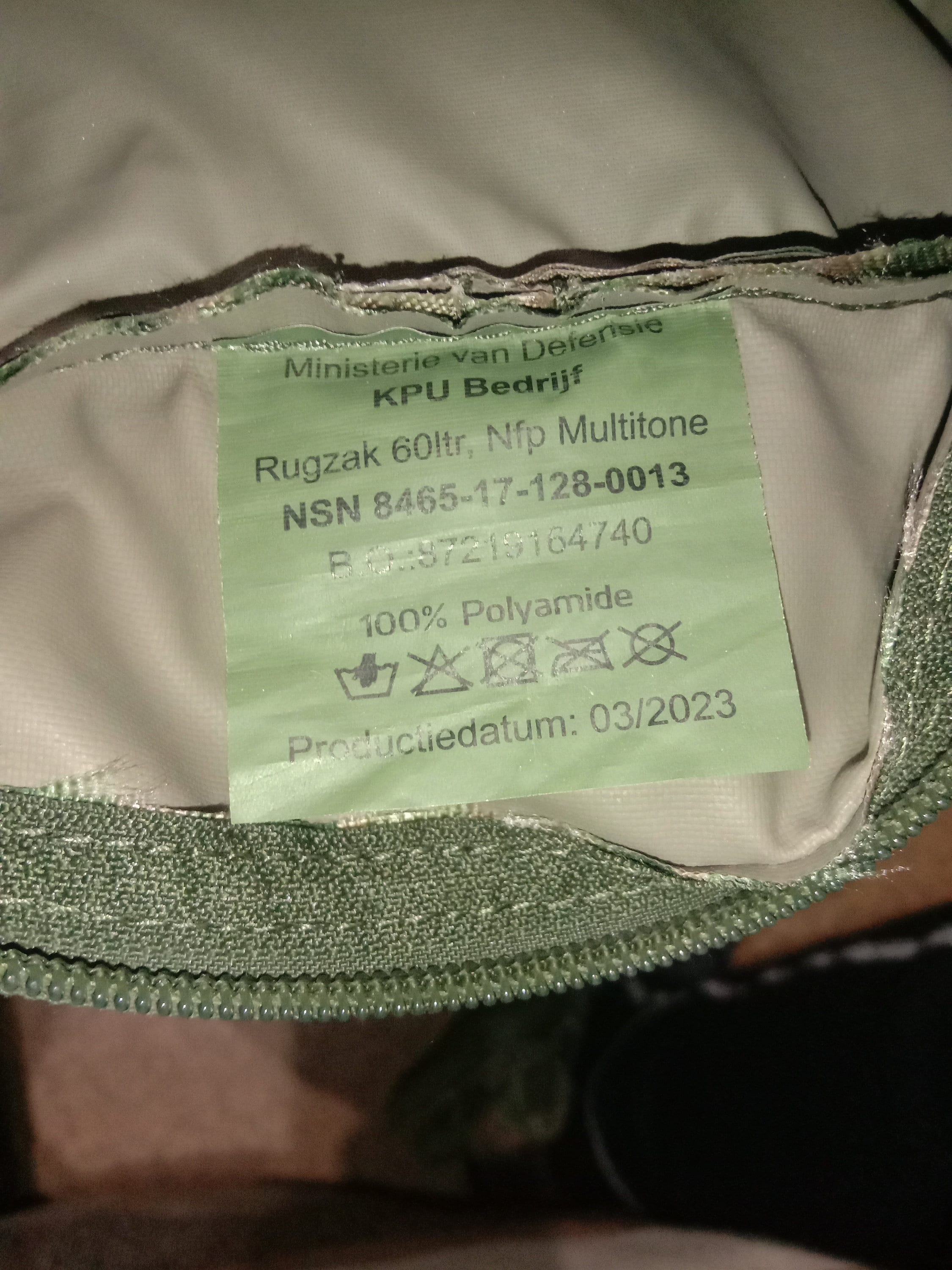 Original Military Surplus Dutch Army Surplus NFP Multitone Fractal Camo ...