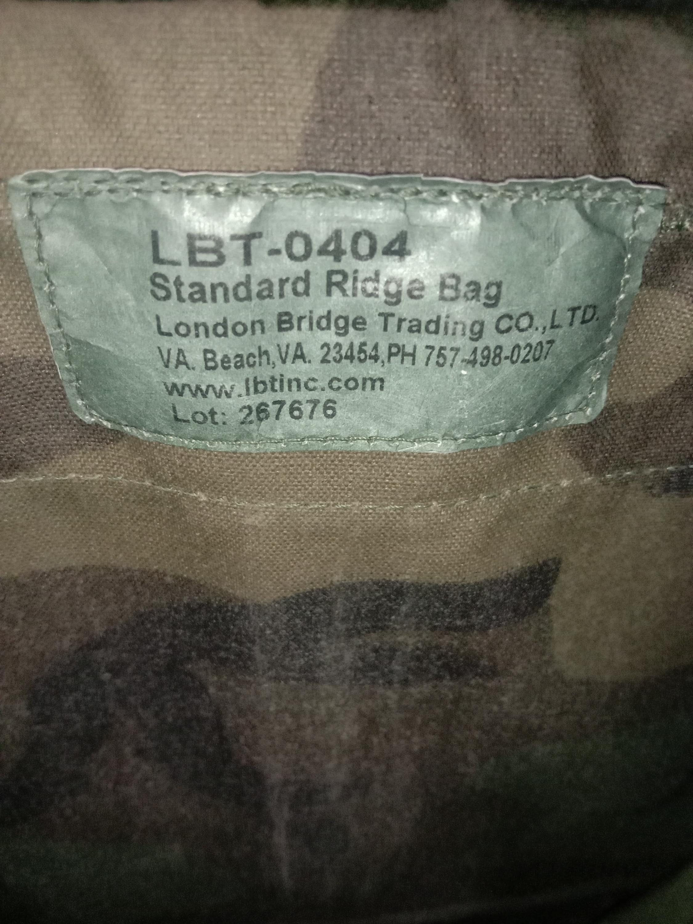 US Army Military Surplus London Bridge Trading LBT 0404 Alice Frame ...