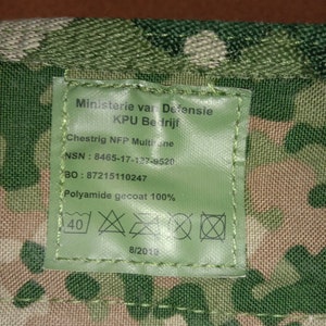 Dutch Army Surplus NFP Multitone Fractal Camo Chest Rig Webbing System ...