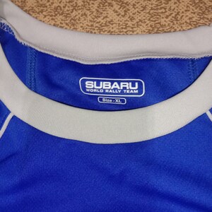 Subaru Racing World Rally Team Pirelli STI Subaru Tecnica T-shirt Sz XL ...