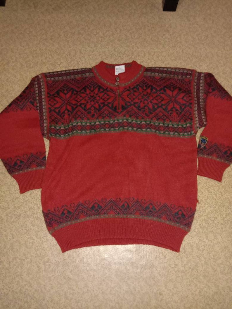 Vintage Traditional Norwegian Sweater Dale of Norway Thunder Bay Sz XL ...