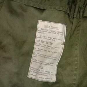Vintage British Army Pattern 1960 Combat Smock Jacket Olive Size 6 LR ...
