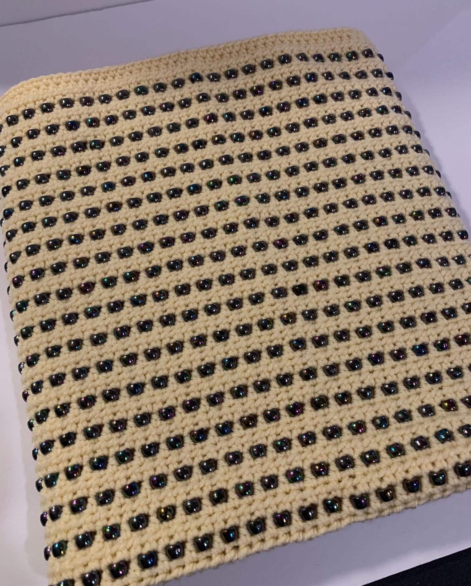 Weighted Crochet Bead Lap Blanket-ready to Ship - Etsy