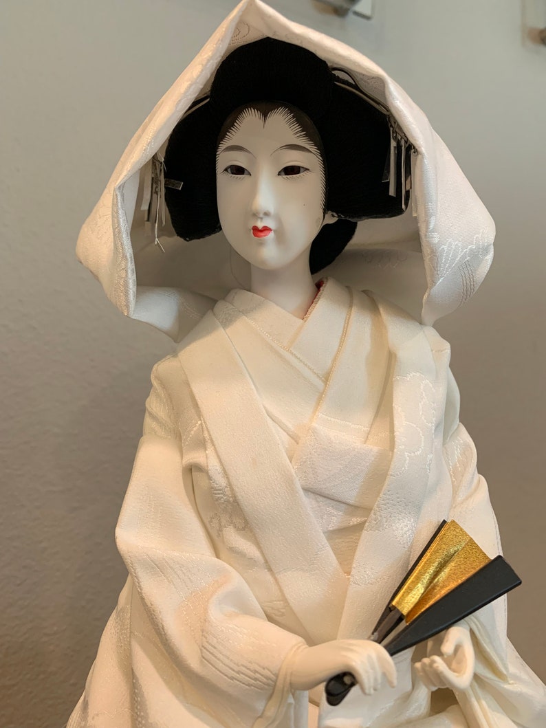 Vintage Japanese Geisha Bridal Doll From Japan Late 8992 Etsy