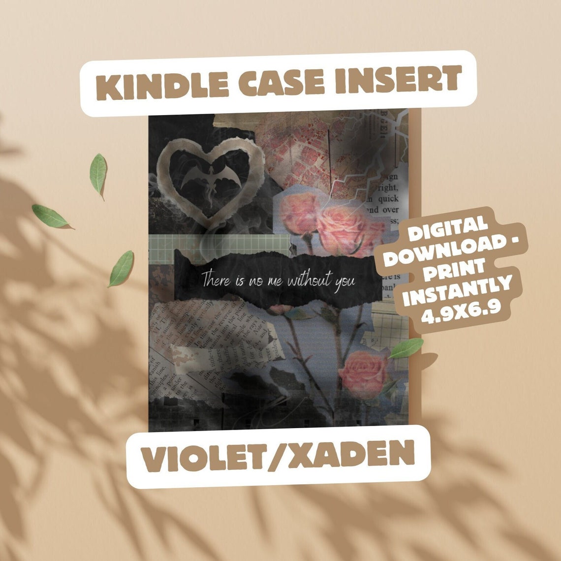 Kindle Paperwhite Case Insert Digital Download | Vintage | Iron Flame ...