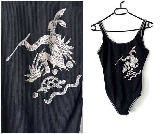 Tribal theme Print Leotard / Summer Beach Holiday Top… - Gem