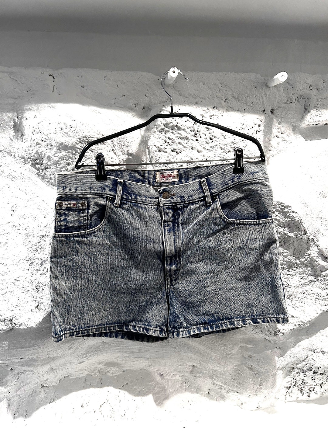 Black Denim Mini Shorts / 80s Street Style Shorts / Cut off Shorts ...