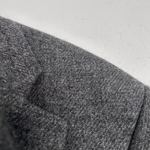 Classy Gray Blazer / Boyfriend Jacket / Tweed Jacket / Classic Blazer ...