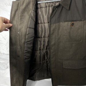 Brown Country Jacket / Unisex Jacket / Warm Parka / Patchwork Wool ...