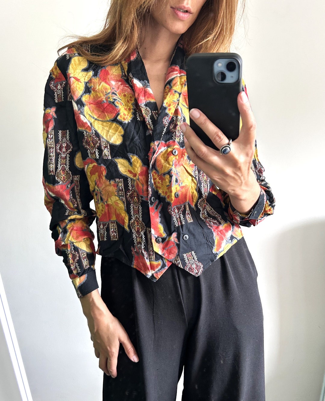 Floral Summer Jacket / 80s Clothing / Retro Classics for Women / Boho ...