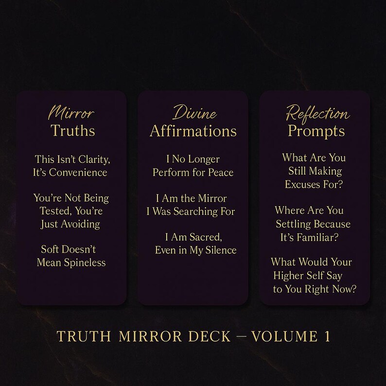 Digital Download PDF - Truth Mirror™ Shadow Work Deck – Printable Cards ...