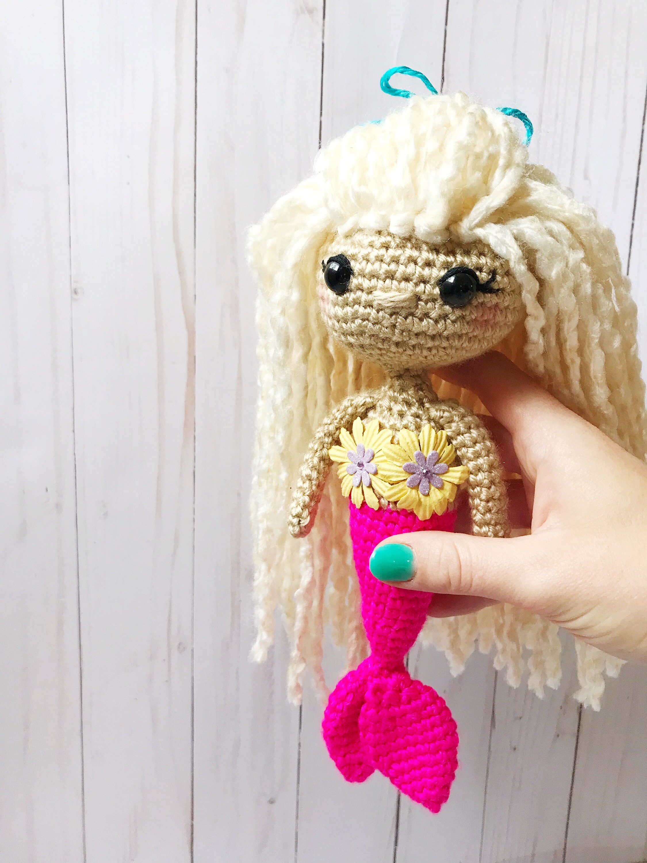 Crochet Mermaid Pattern, Crochet Mermaid Tutorial, Amigurumi Mermaid ...