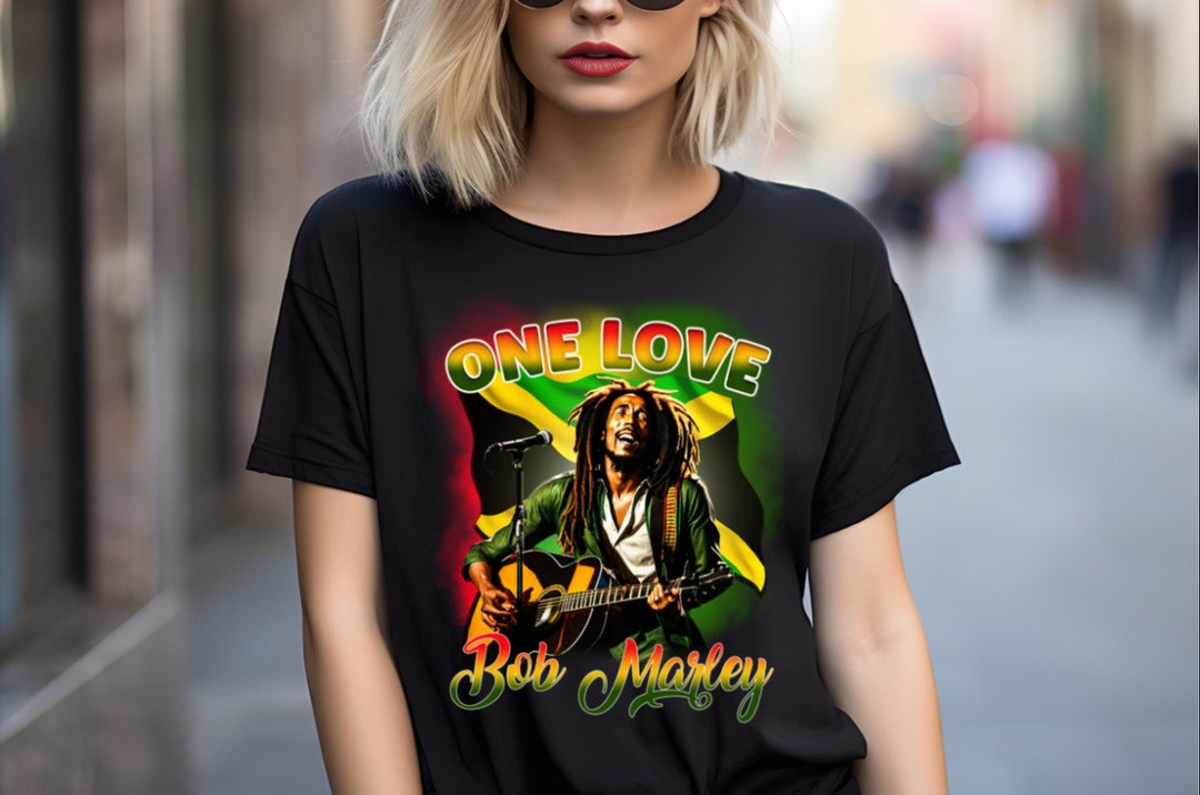 Bob Marley One Love Shirt, Bob Marley Shirt, Custom Printed Tees ...