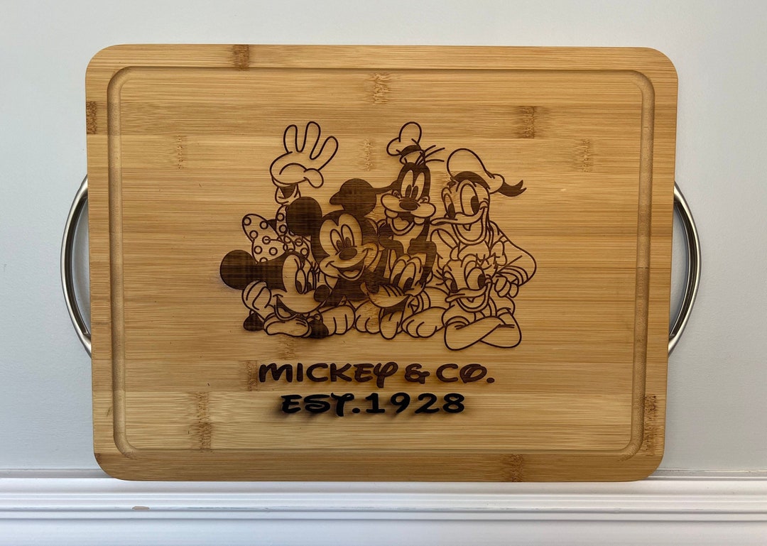 Personalized Engraved Cutting Boards, Mickey Mouse Inspired, Mickey ...