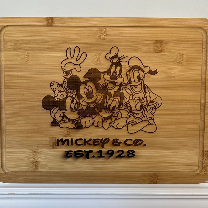 Personalized Cutting Boards Mickey Mouse - Etsy