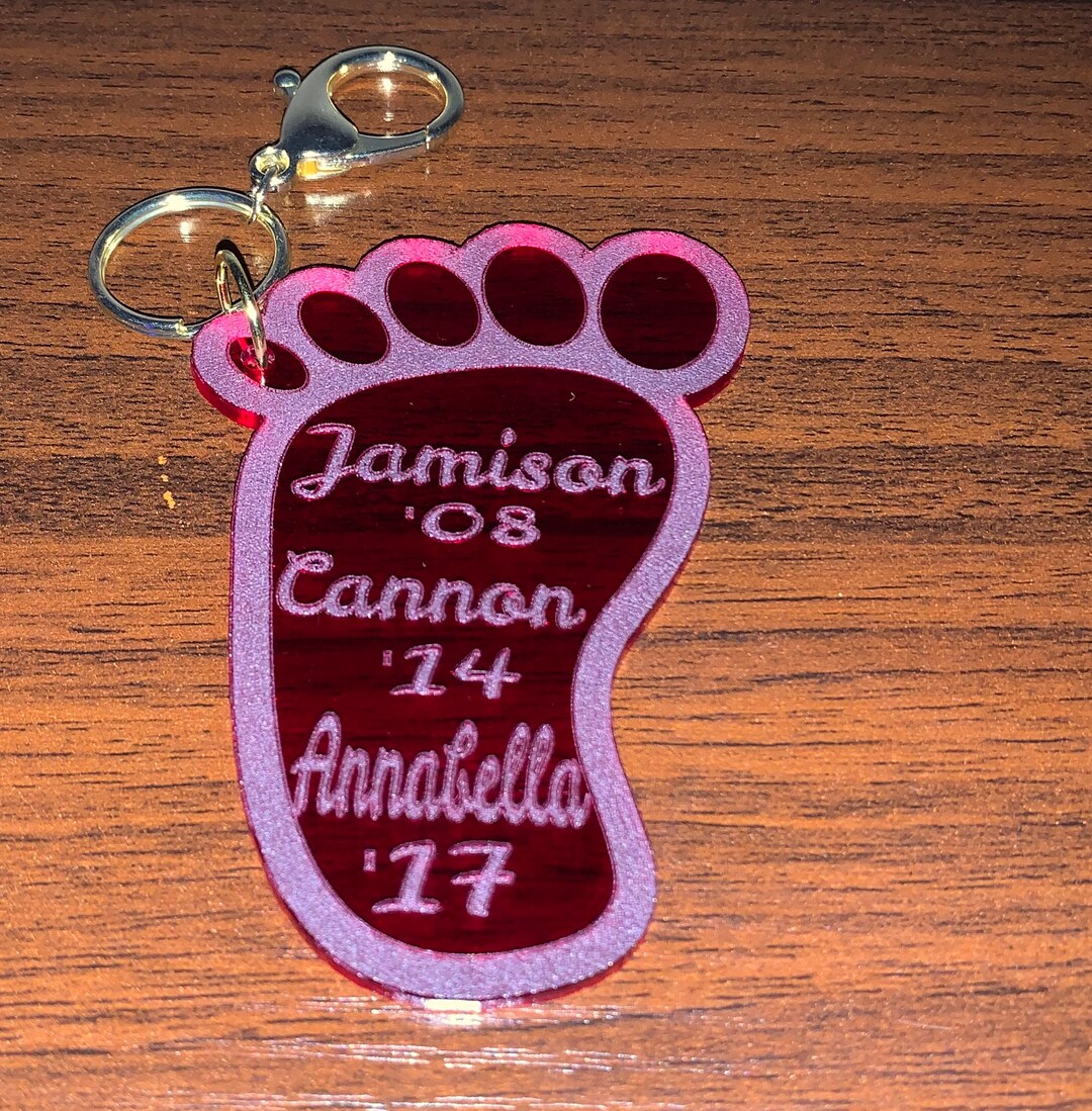 Personalized Nameplate Keychain, Custom Acrylic Keychains, Your Name ...