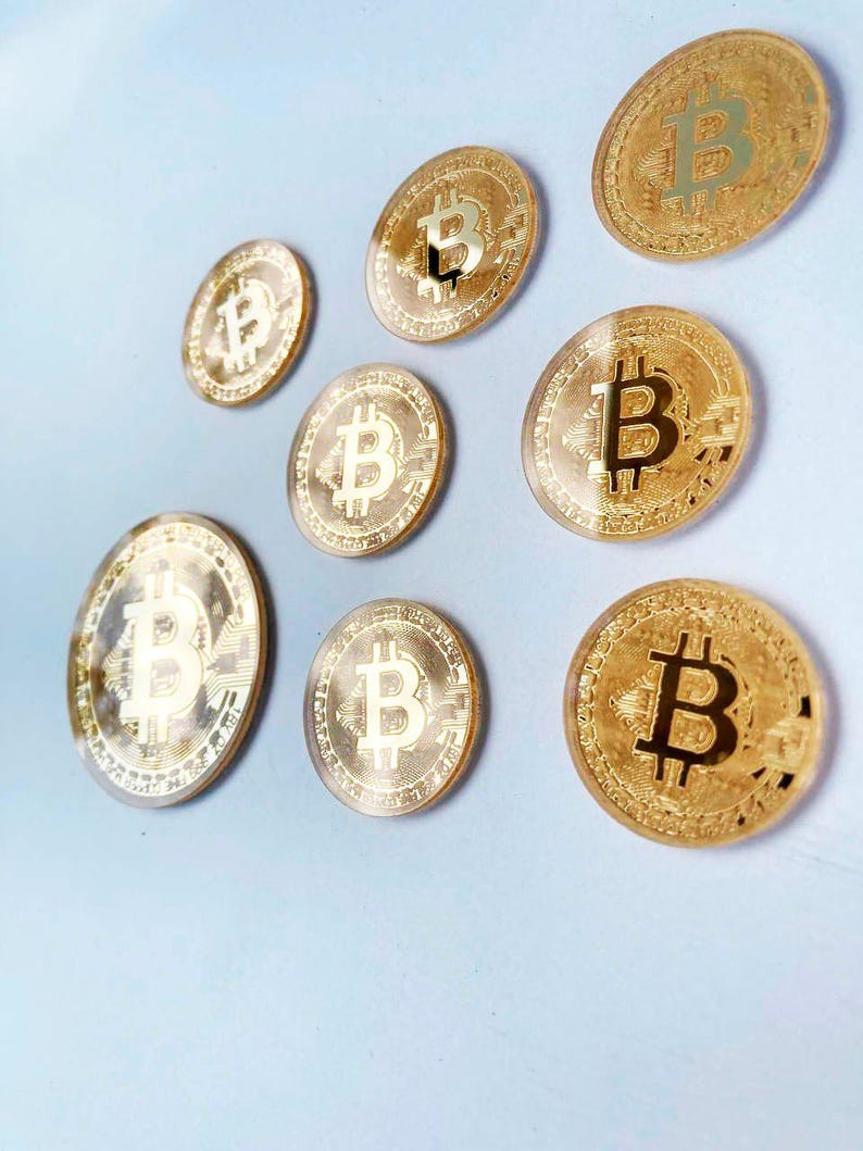 Bitcoin Cake Topper Set With Tags & Sign. Crypto Party Decorations ...