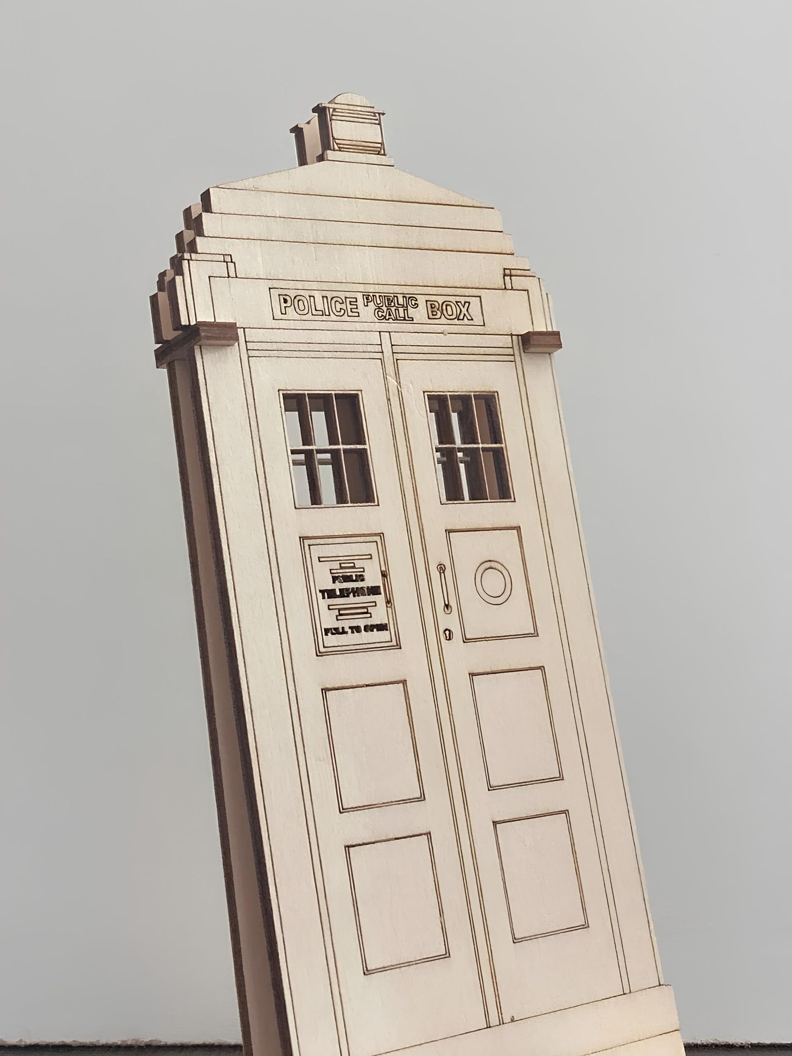 TARDIS Police Box Phone Stand Laser Cut Files (digital Download) - Etsy