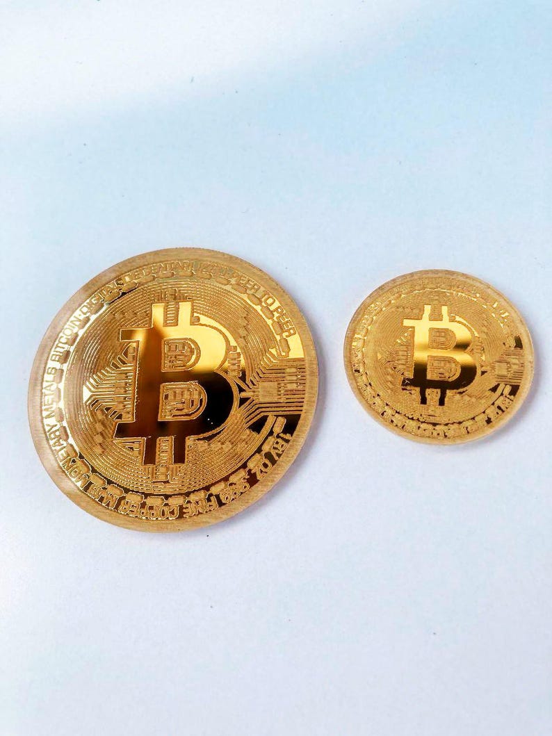 Bitcoin Cake Topper Set With Tags & Sign. Crypto Party Decorations ...