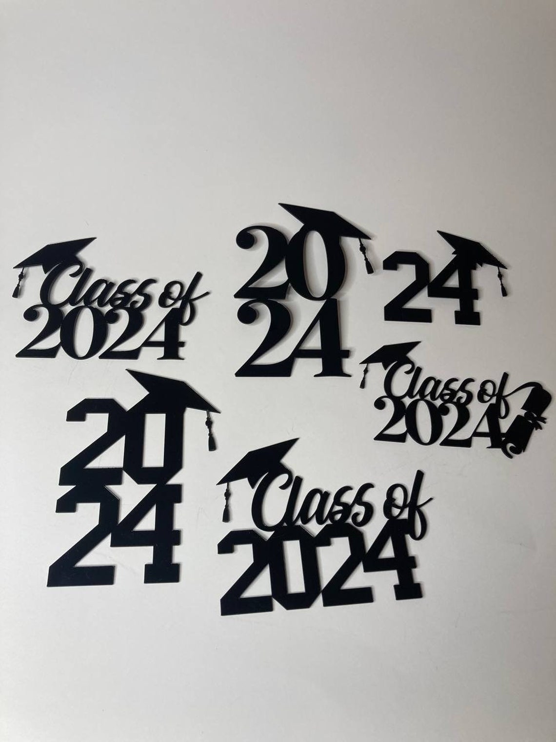 2024 Graduation Cake Toppers Bundle. Graduation Themed Decor. Class of ...