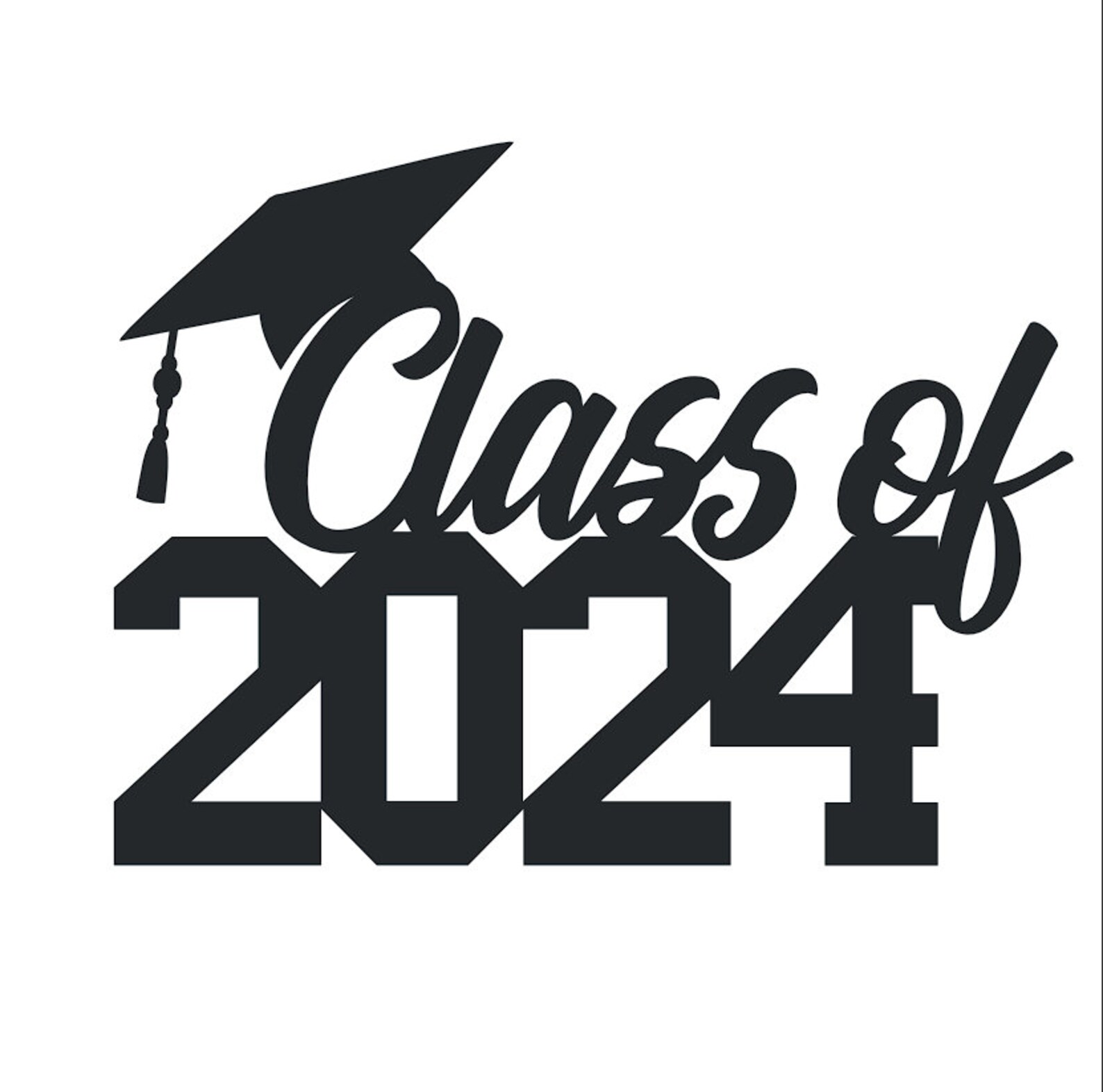 2024 Graduation Cake Toppers Bundle. Graduation Themed Decor. Class of ...